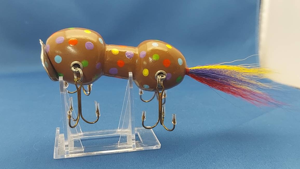 Unique Hand Crafted Wooden Fishing Lure/ Unusual Vintage Style Design ...