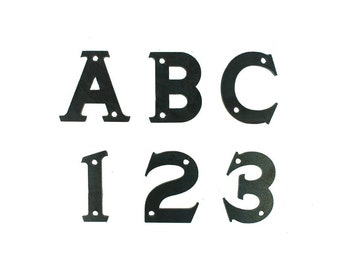 Metal Numbers, Metal Letters, Mish Mash Font, Small Metal Letters ...