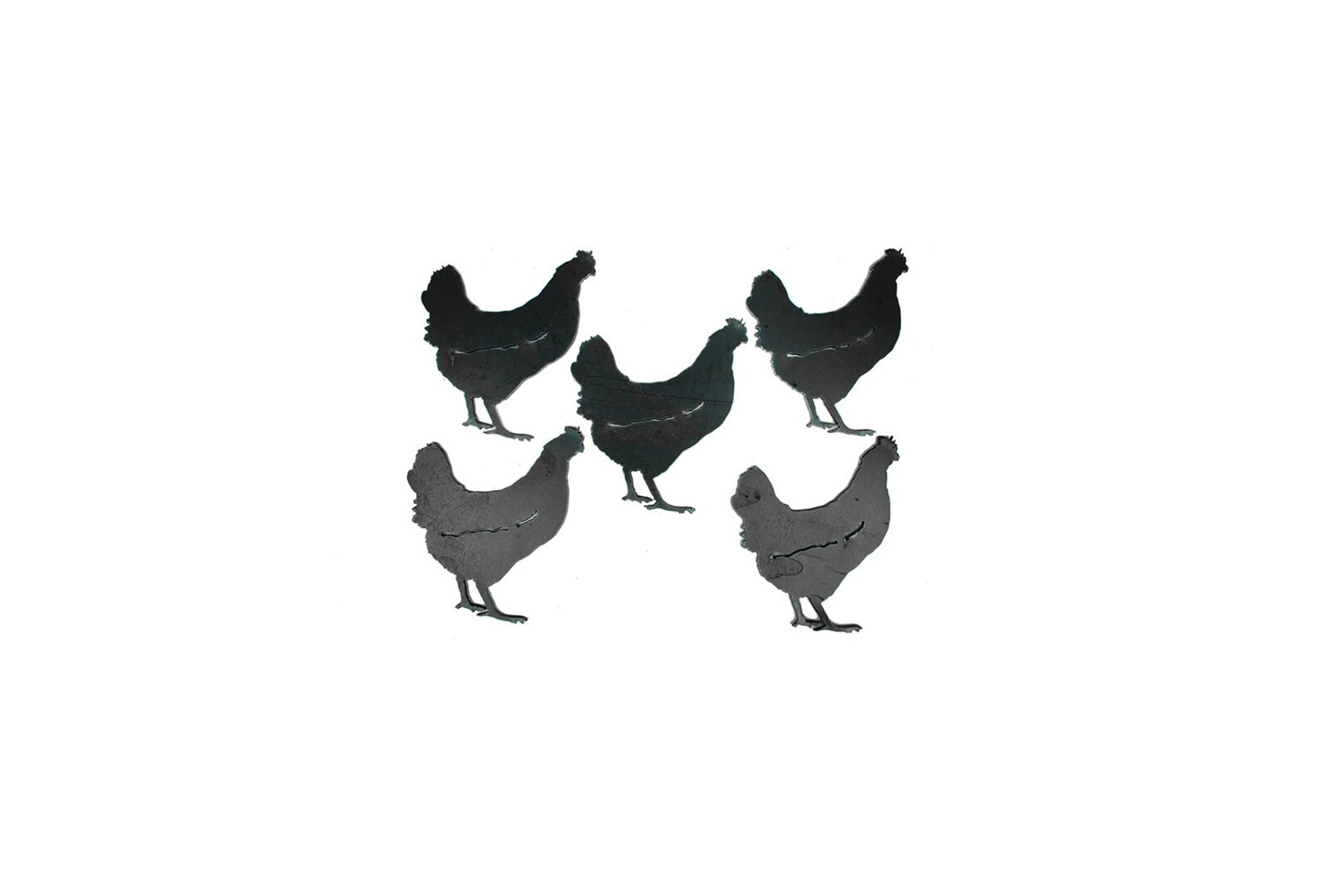 Chicken Cutouts | Metal Farm Chickens Lot of 5 | Lot of 10 - Etsy