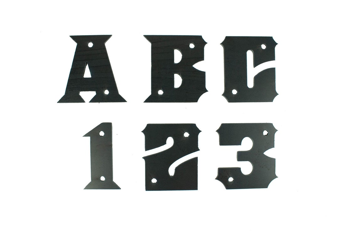 Small Metal Letters, Large Metal Numbers, Metal Number, Metal Letters ...