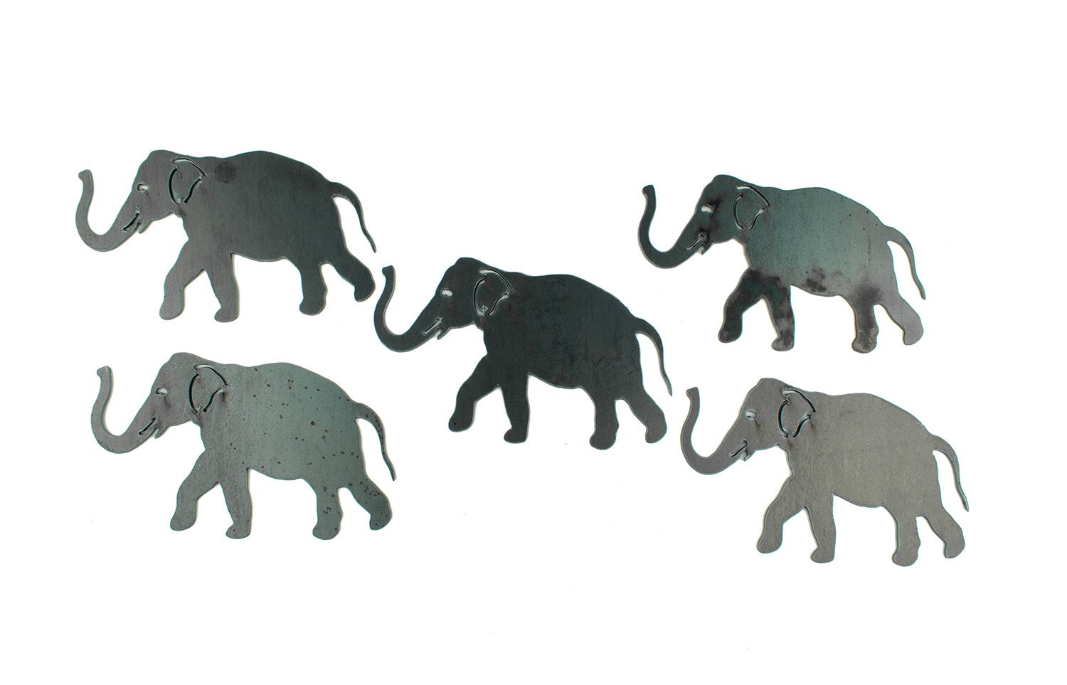 Elephant Metal Wall Art Craft Metal Pieces Elephant Cutout | Etsy