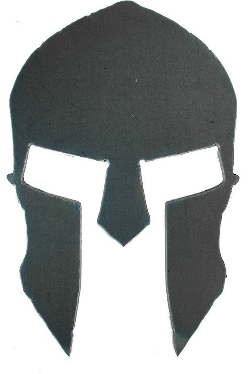 Spartan Helmet Metal Wall Art Craft Metal Pieces Sparta | Etsy
