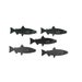 Trout Fish Cutouts Craft Metal Pieces Metal Fish Cutout DIY Supplies ...