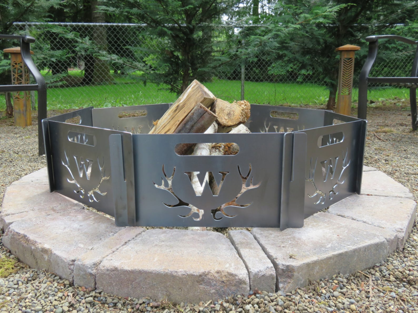 FIRE PIT PERSONALIZED, Custom and Portable. Add Your Initial Into the ...