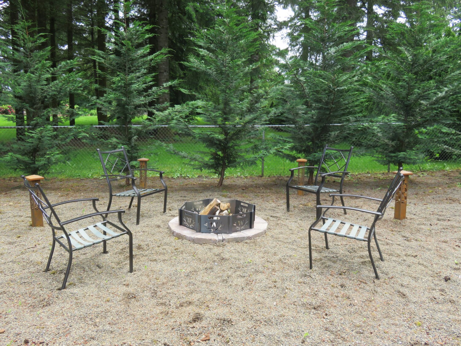 FIRE PIT PERSONALIZED, Custom and Portable. Add Your Initial Into the ...