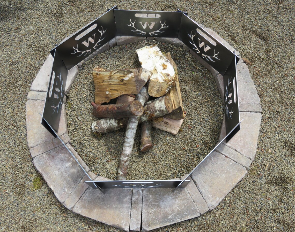 FIRE PIT PERSONALIZED, Custom and Portable. Add Your Initial Into the ...