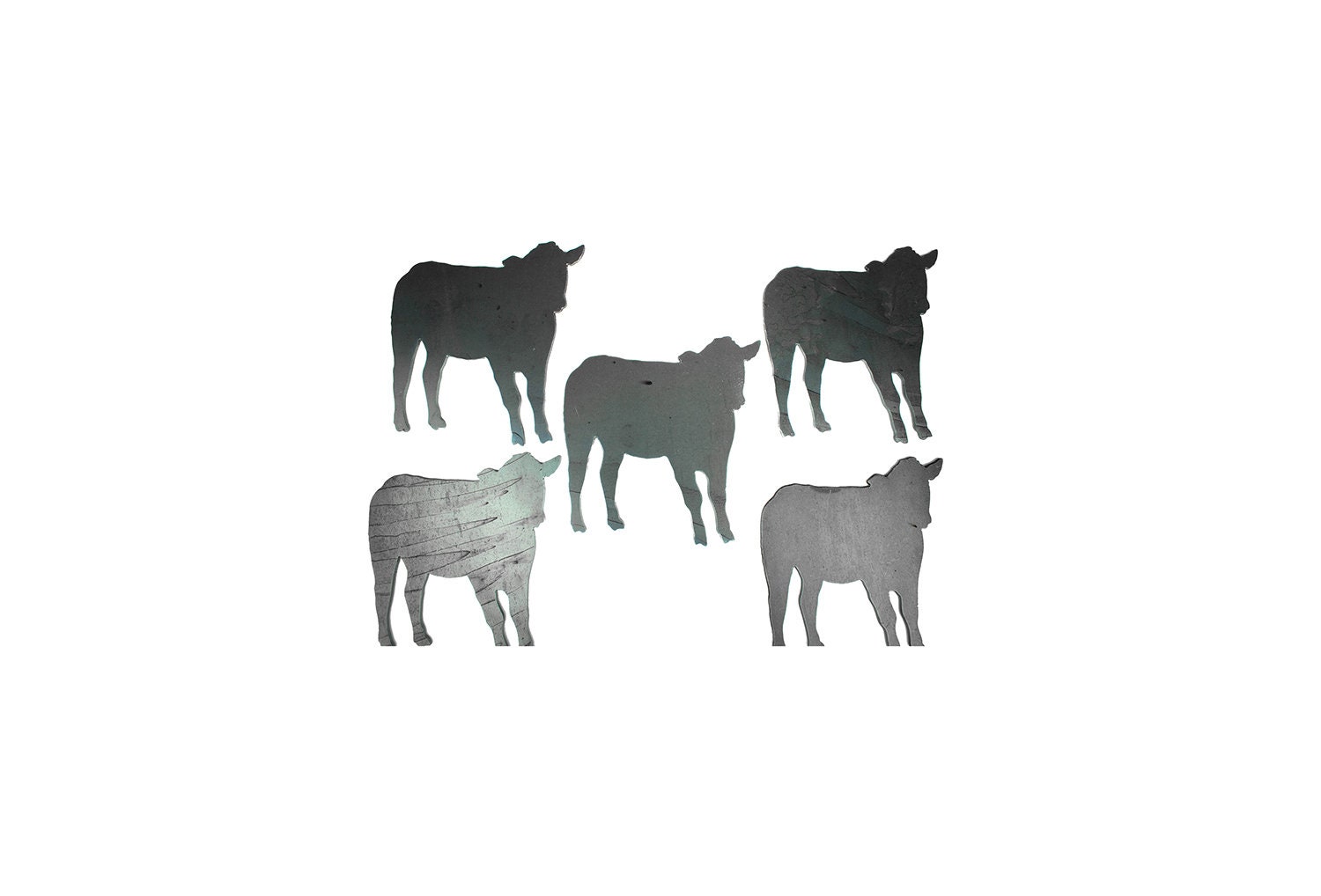 Cow Cutouts Metal Dairy Farm Art Lot of 5 Lot of 10 - Etsy