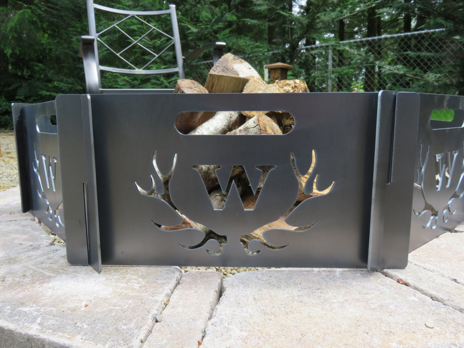 FIRE PIT PERSONALIZED, Custom and Portable. Add Your Initial Into the ...