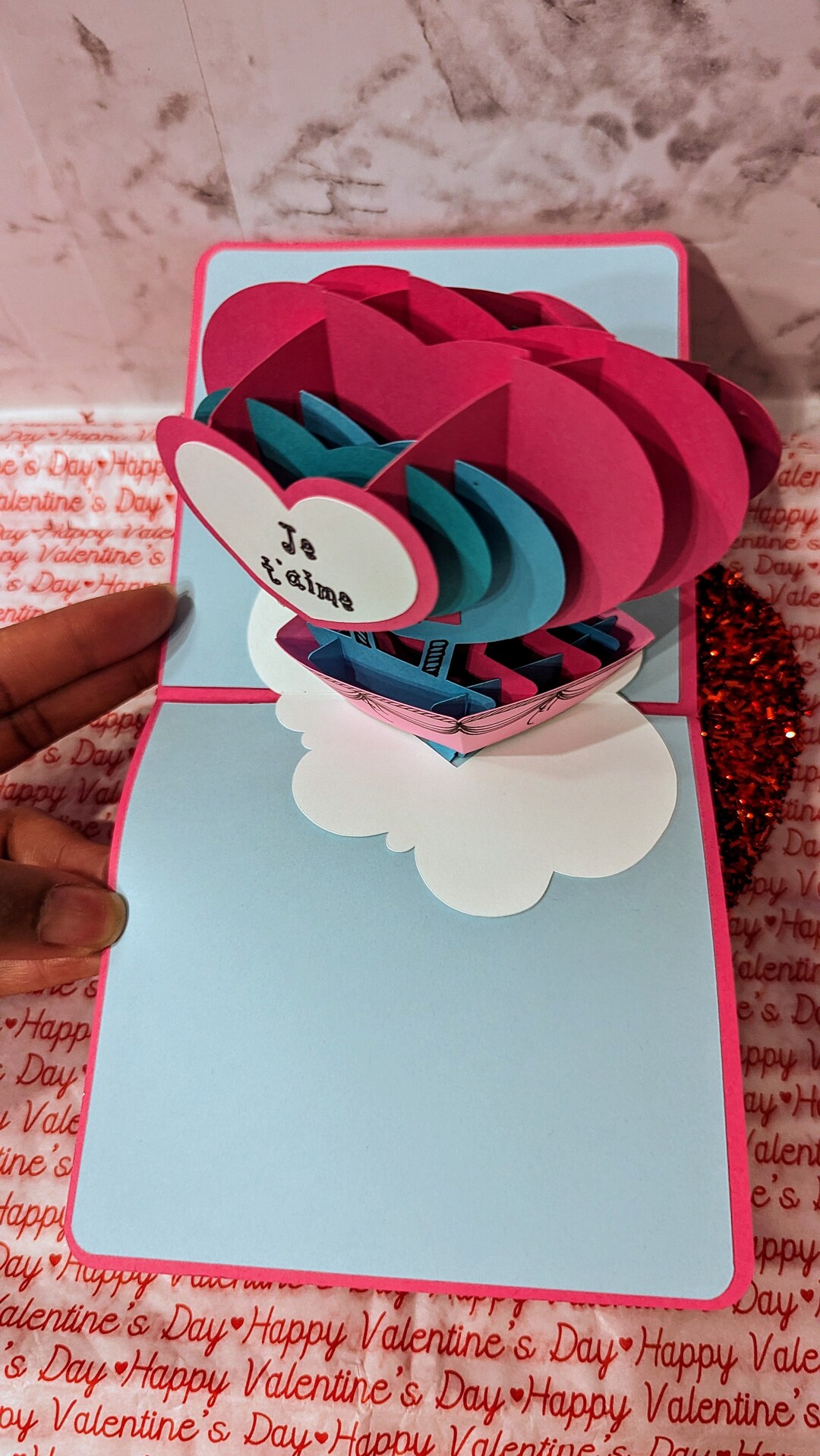 Pop up Valentine's Card/happy Valentine's Day. - Etsy