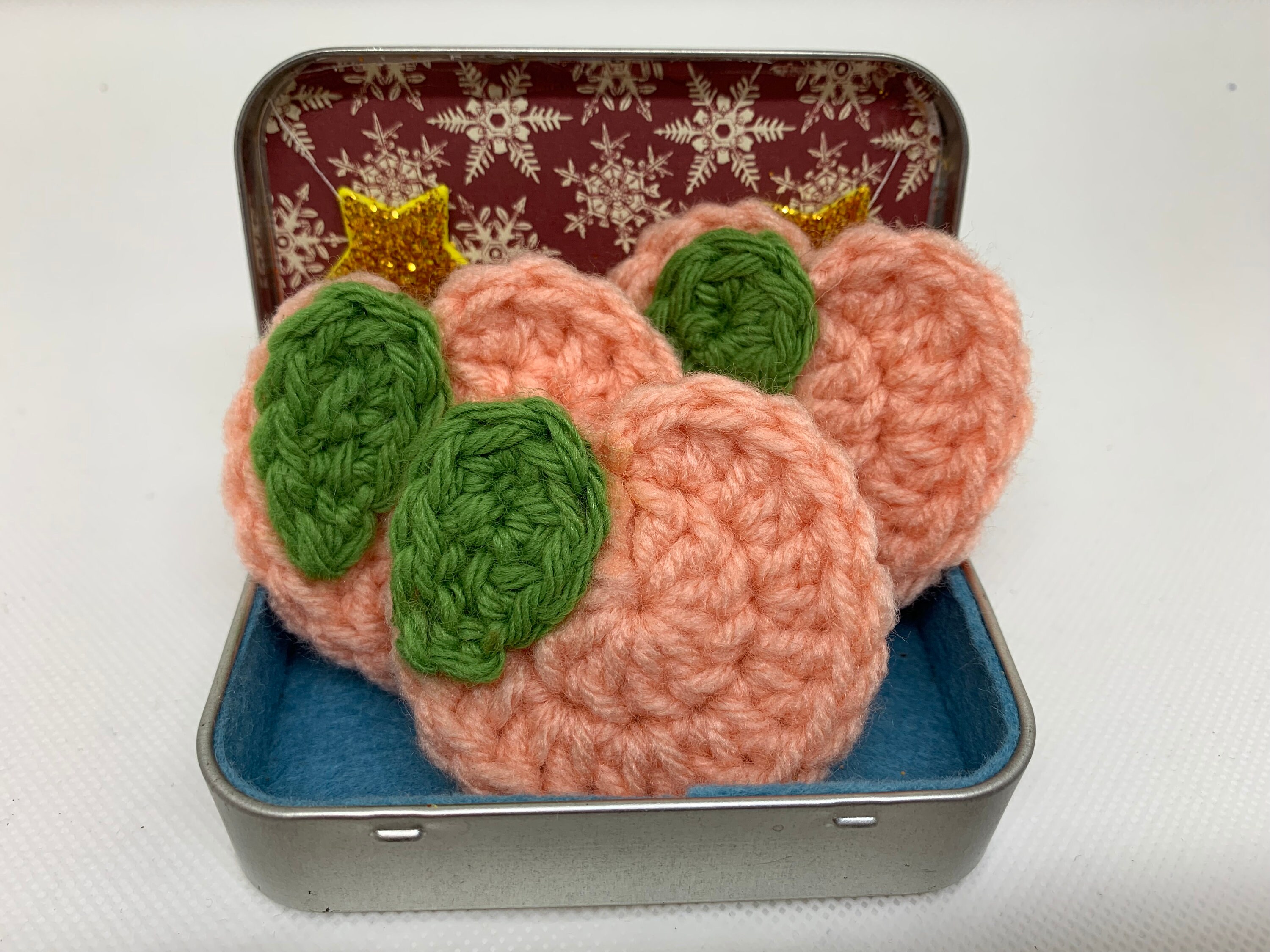 Crochet Peach Pin - Etsy