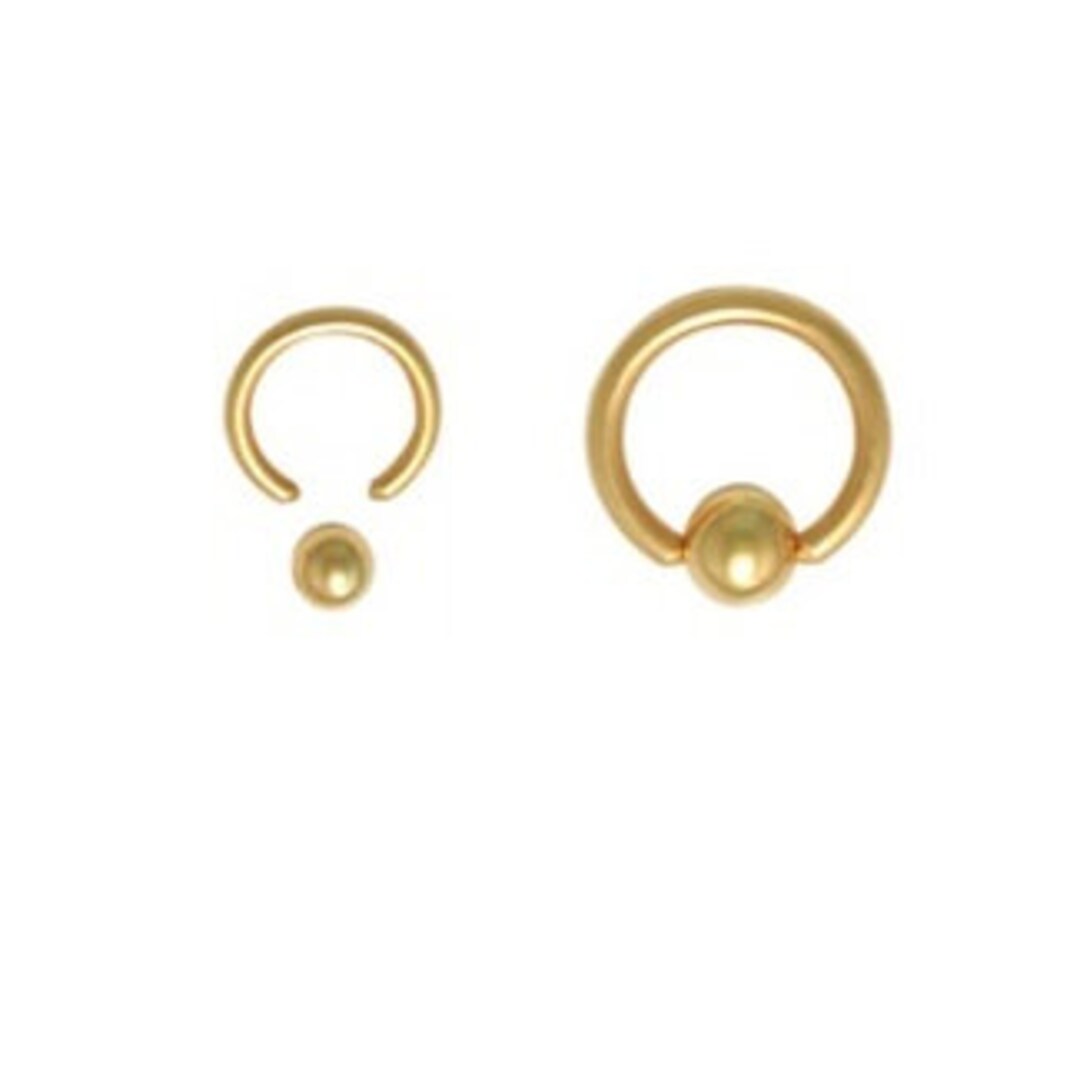 10kt Solid Gold Hoop I Helix Piercing | Tragus Earring | Solid Gold ...