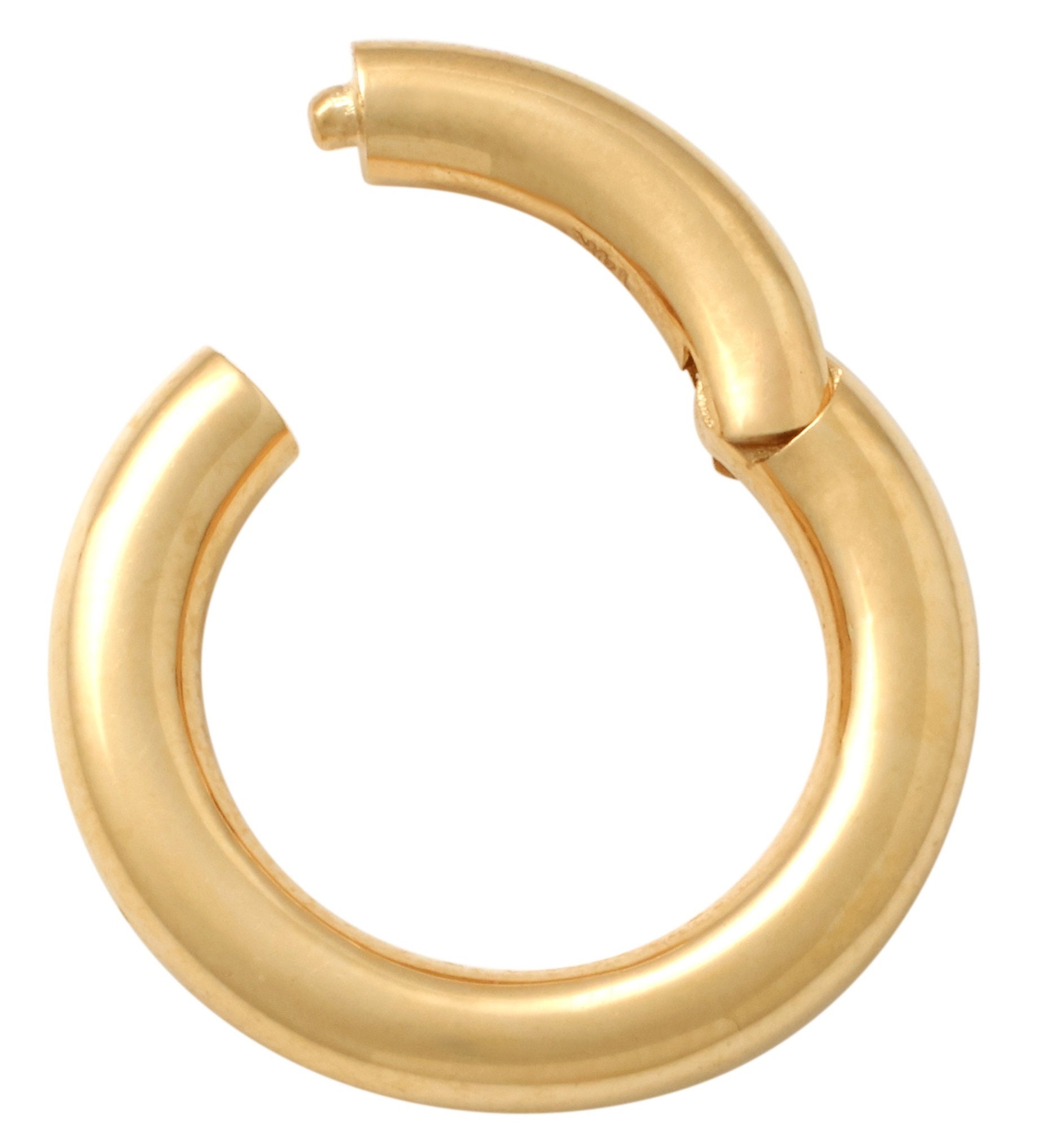 14K Solid Gold Clicker | 4 Gauge | 6 Gauge | 8 Gauge | 10 Gauge | 12 ...