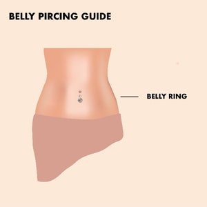 14kt Solid Gold | Hoop Belly Ring | Belly Button Rings | 10K Charm ...