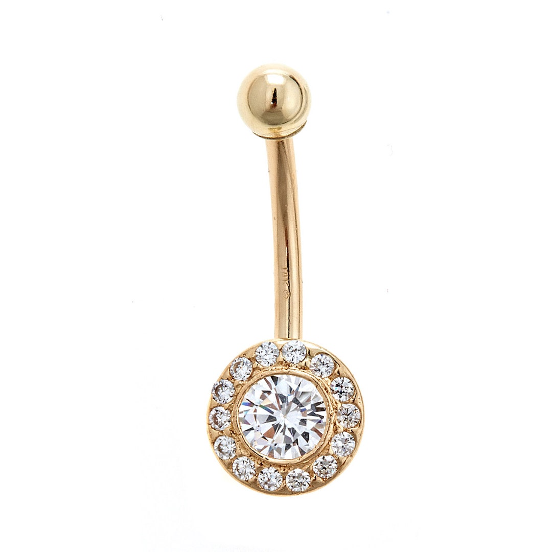14kt Solid Gold | Solid Gold | Belly Ring | Belly Button Rings | Body ...