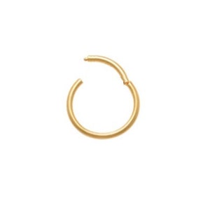 14kt Solid Gold | Hoop Belly Ring | Belly Button Rings | 10K Charm ...
