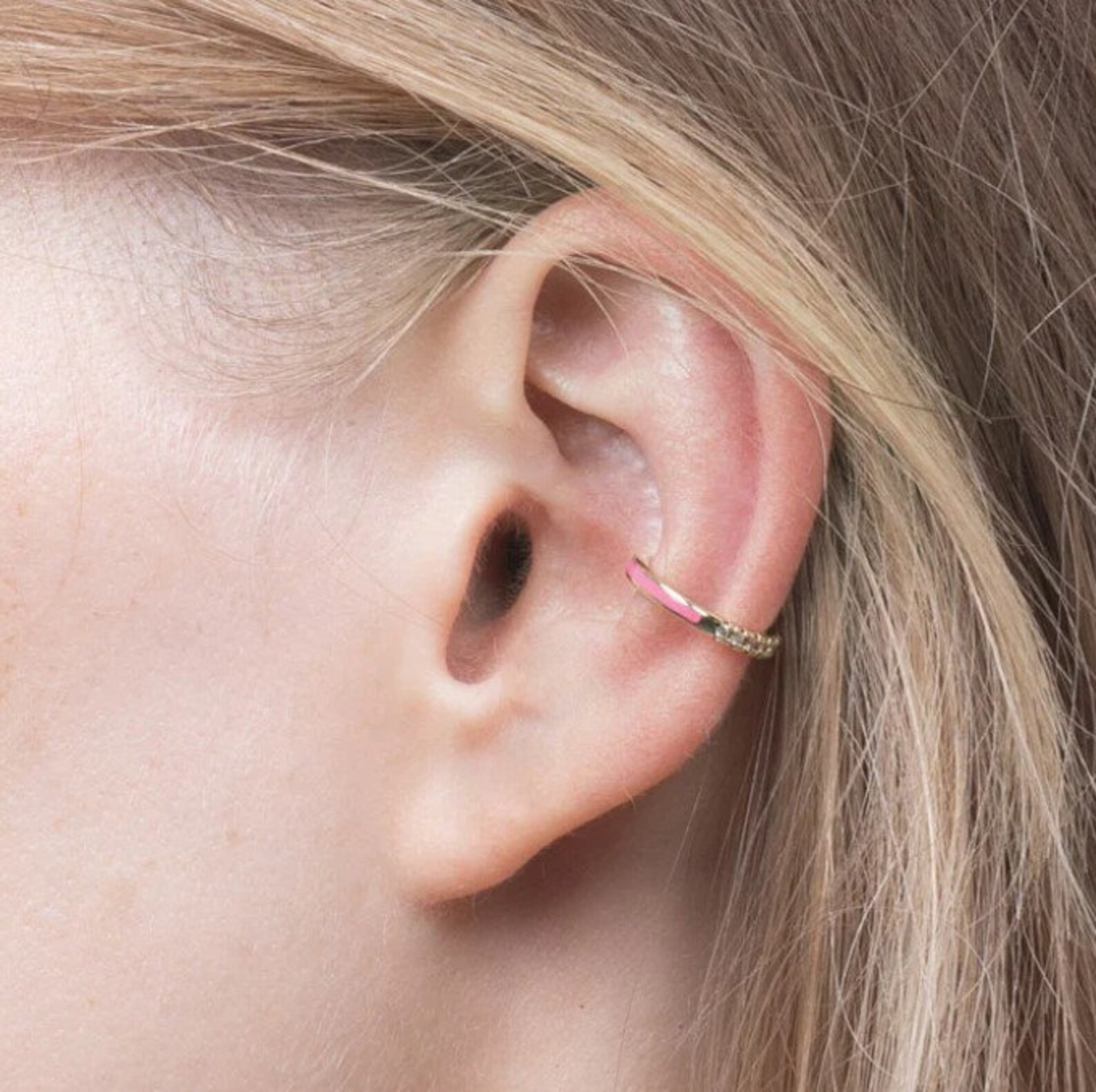 10kt Solid Gold Ear Cuff Solid Gold Gold Ear Cuff Minimalist Ear Cuff ...