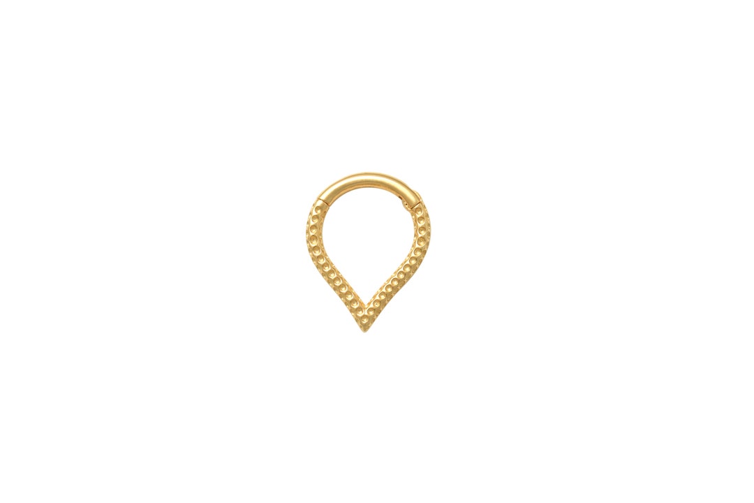 14kt Solid Gold | Septum Ring | Body Jewelry | Solid Gold | Daith ...