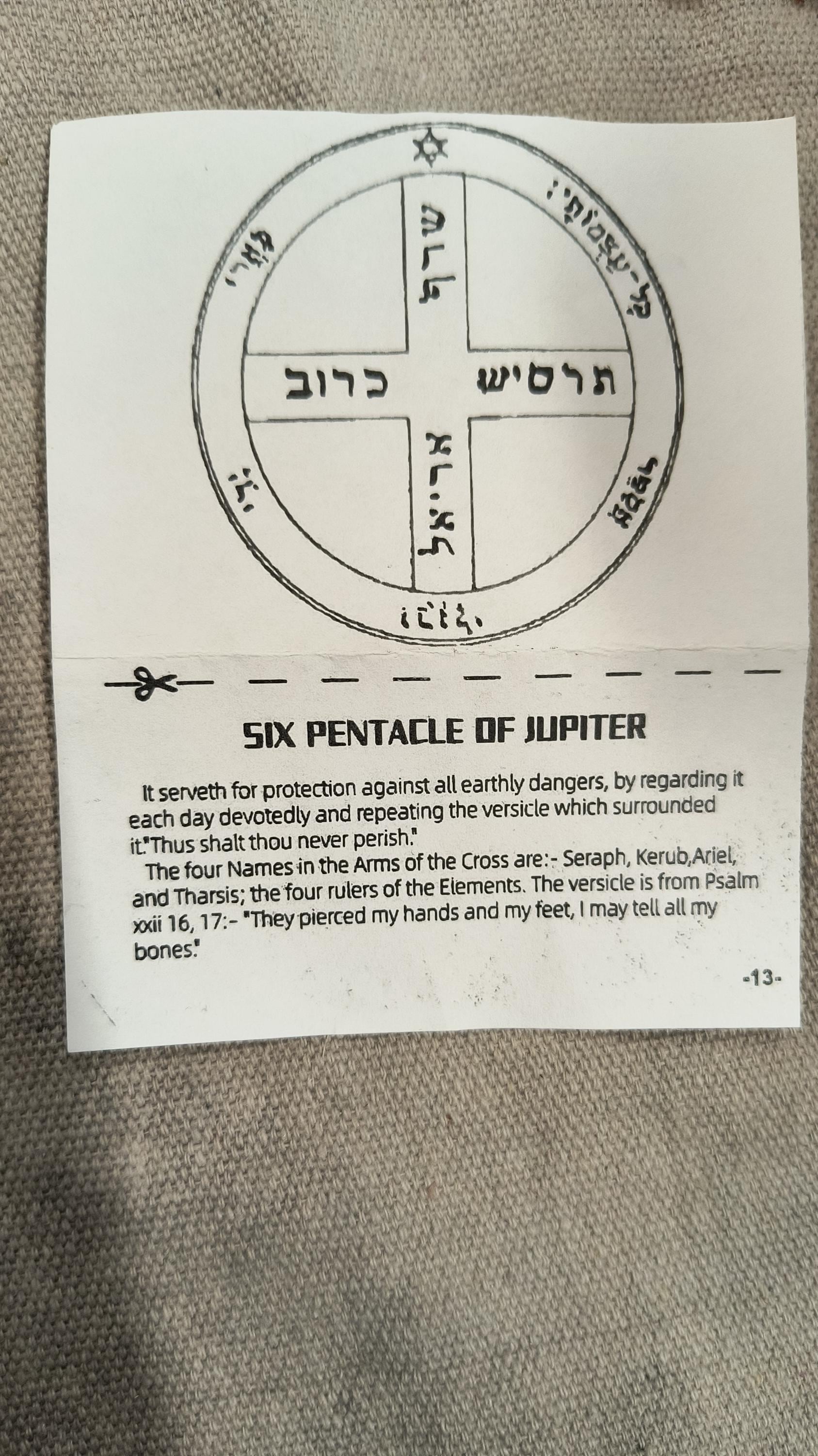 Key of Solomon | Sixth Pentacle of Jupiter | Esoteric Kabbalah Gnostic ...