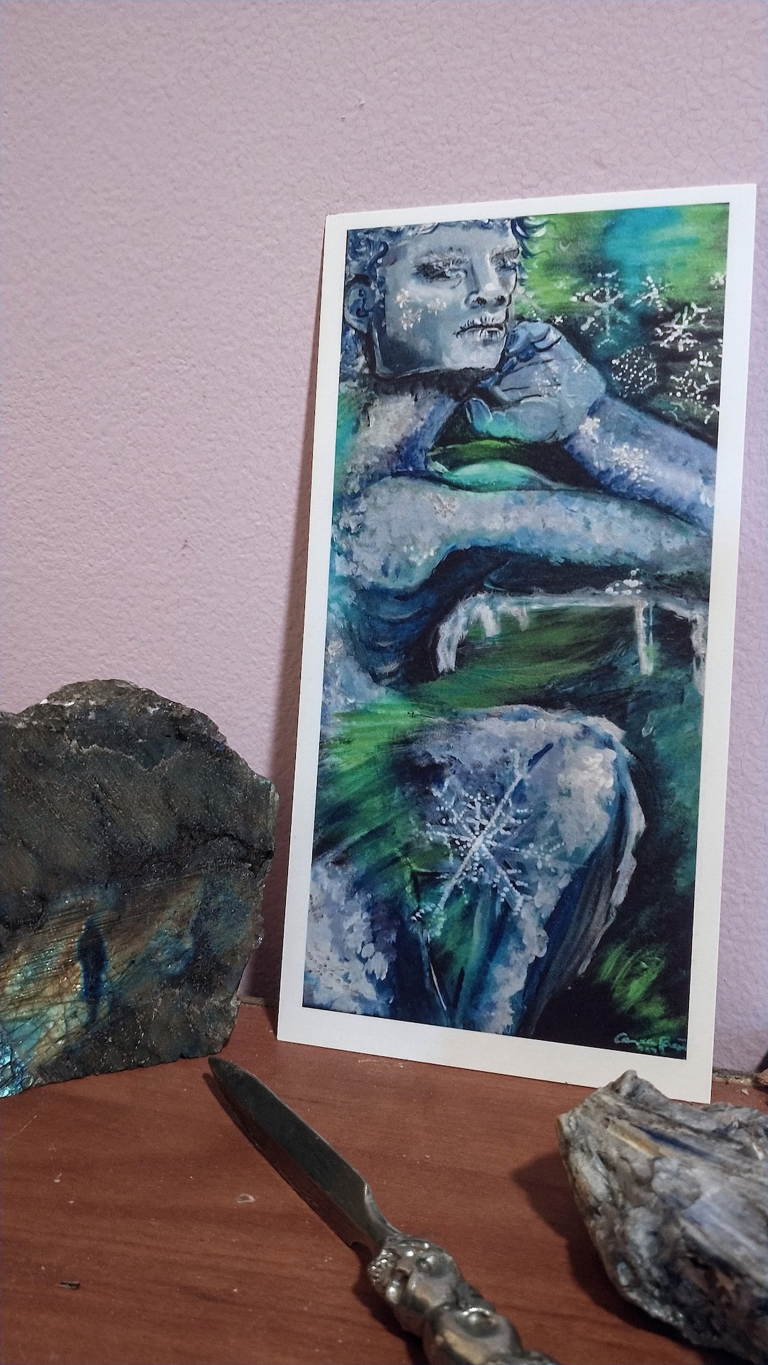 Boreas Pagan Prayer Card | Original Artwork, Cardstock Print ...