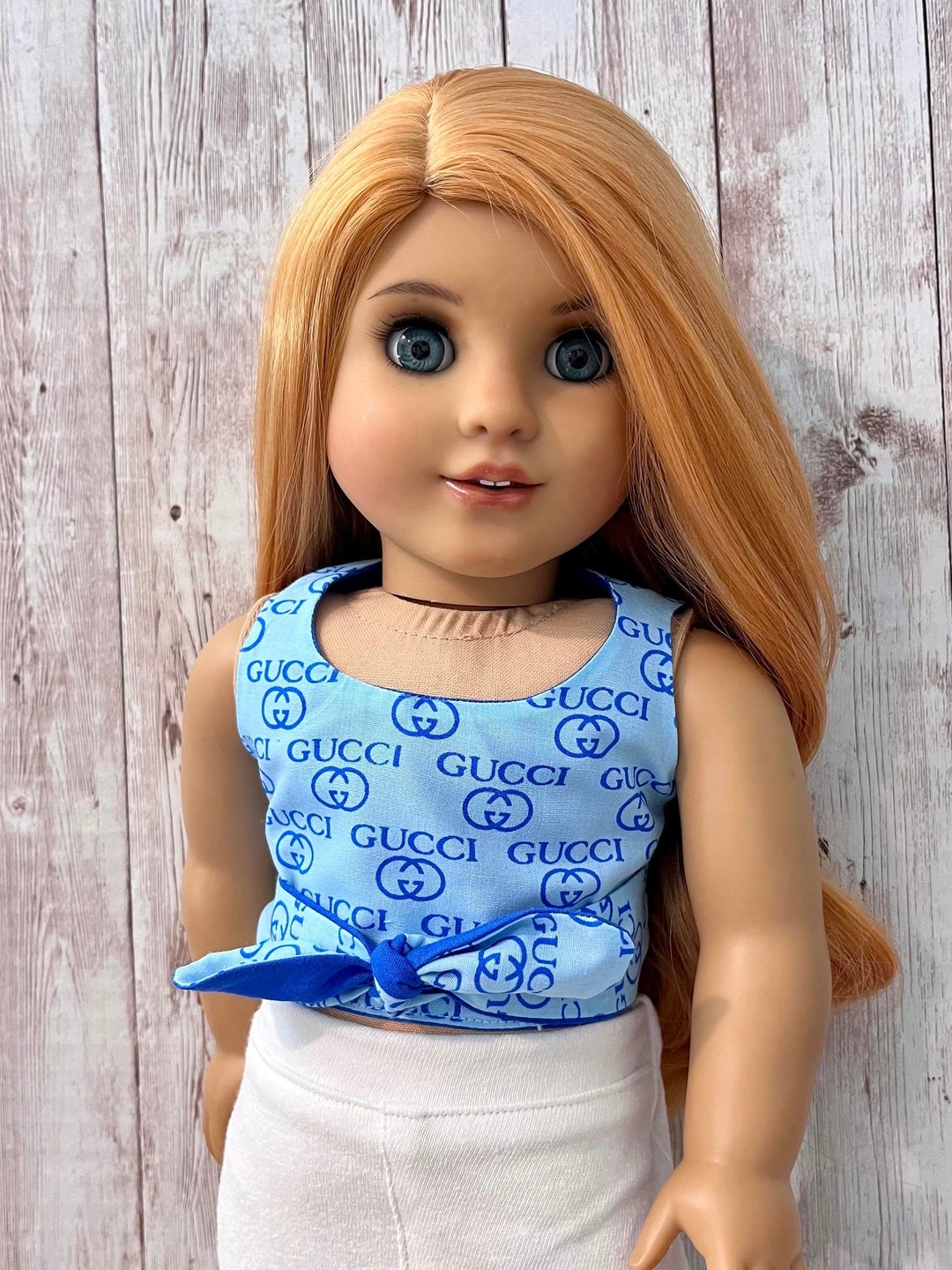 Blue Wrap Top With Front and Neck Tie 18 Inch Doll Clothes - Etsy