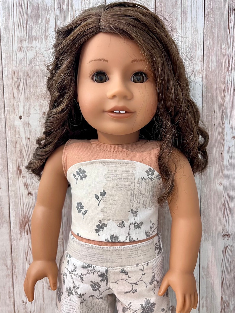 Beige Bandeau Top 18 Inch Doll Clothes Etsy