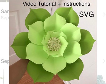 Center Templates for Paper Flowers Flower Center SVG | Etsy