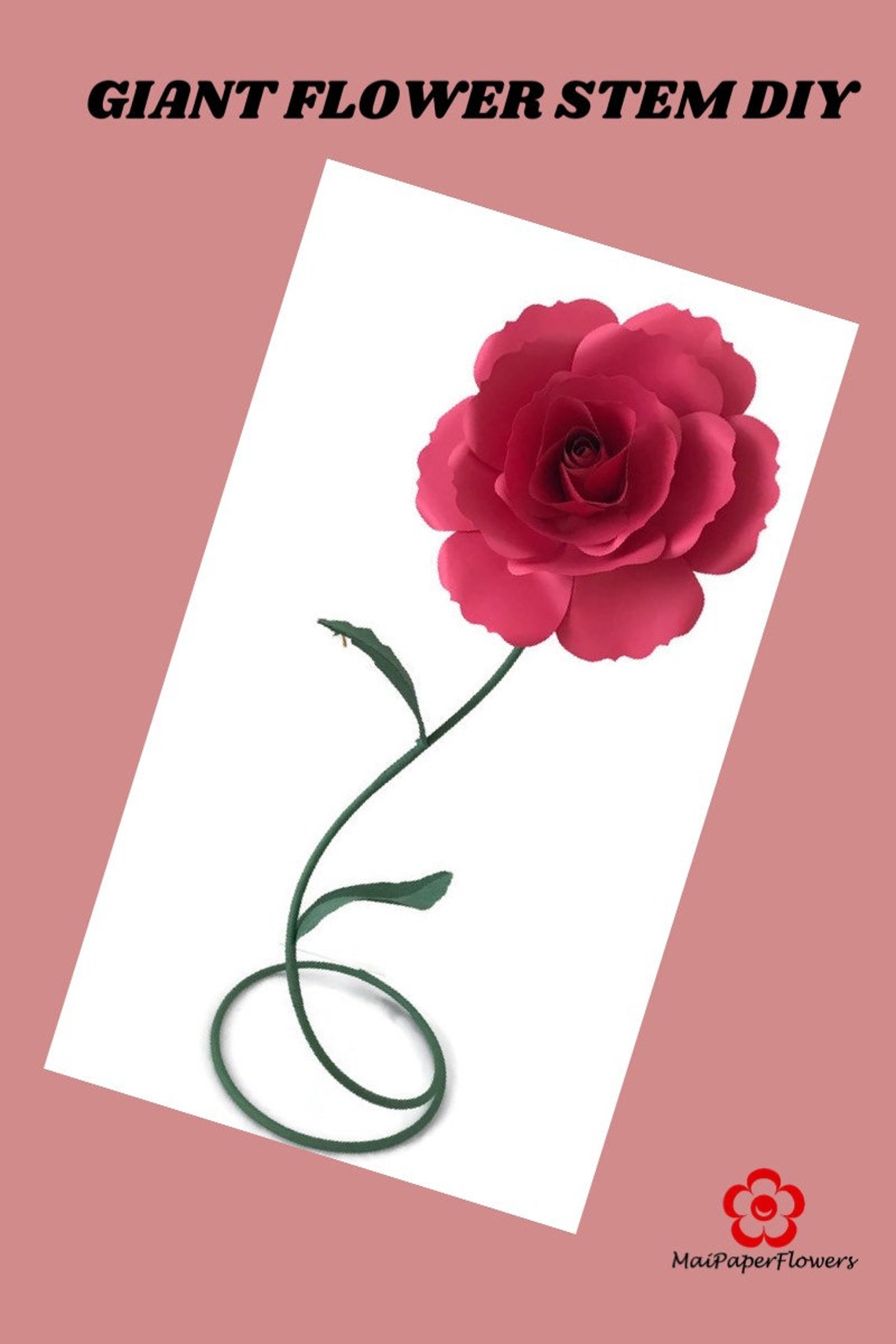 Large Free Standing Flower Stems Tutorial Giant Flower Stand | Etsy