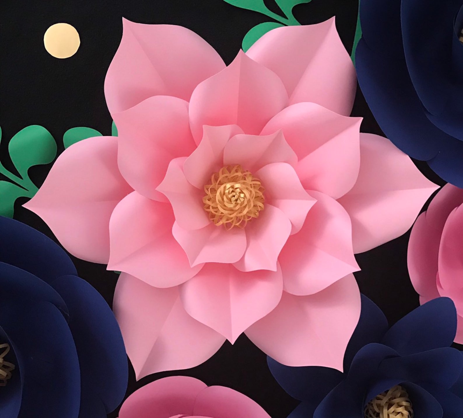 Large Paper Flower Template Printable PDF Set Large Paper Flowers PDF ...