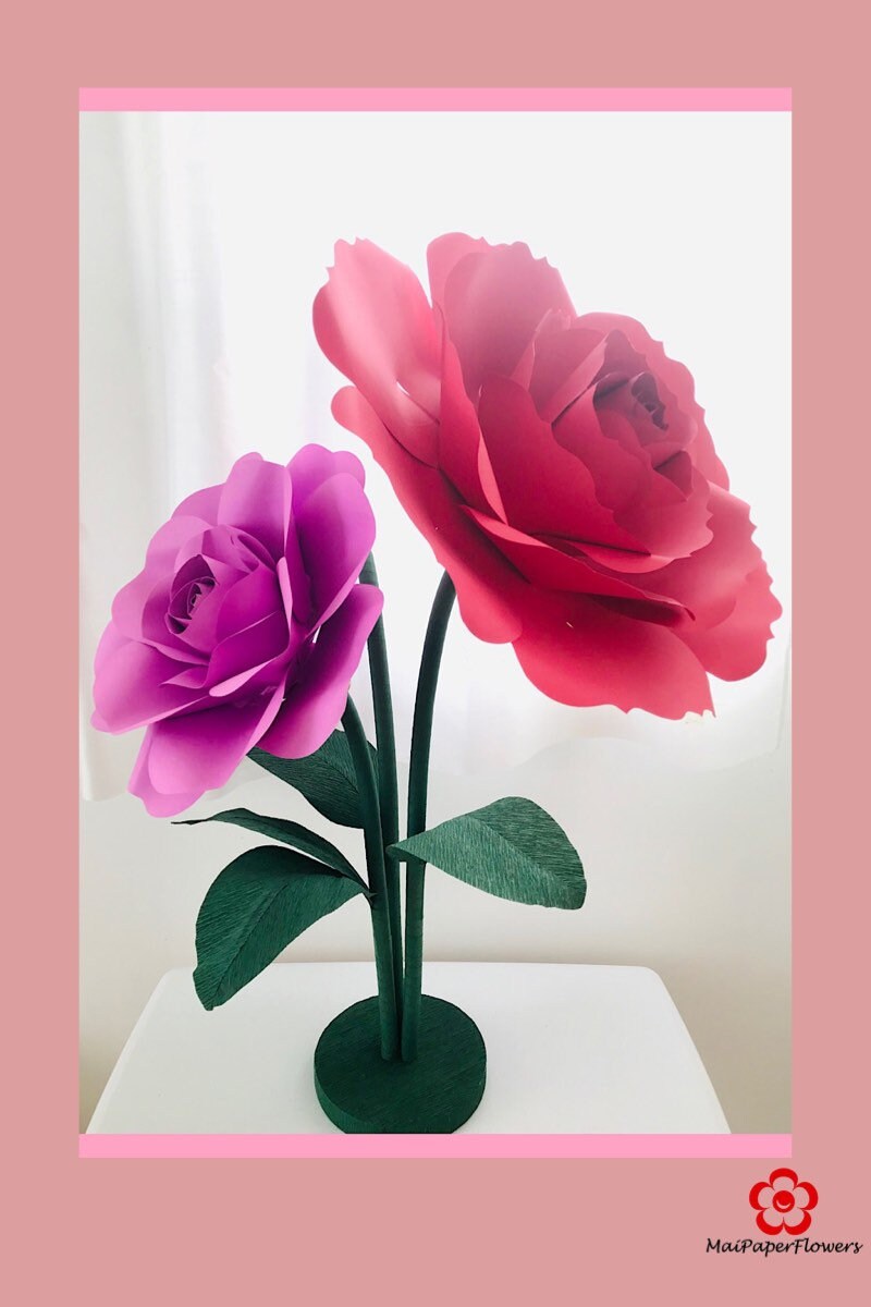 Large Free Standing Flower Stems Tutorial Giant Flower Stand | Etsy