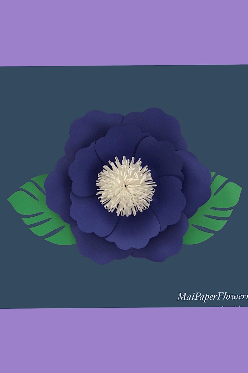 SVG DXF PDF Png Paper Flower Template Giant Paper Flower | Etsy