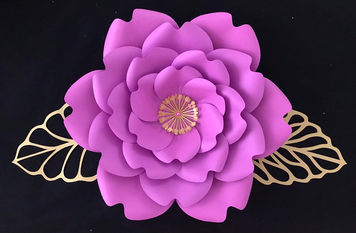 Large Paper Flower Printable Paper Flower Templates Giant | Etsy