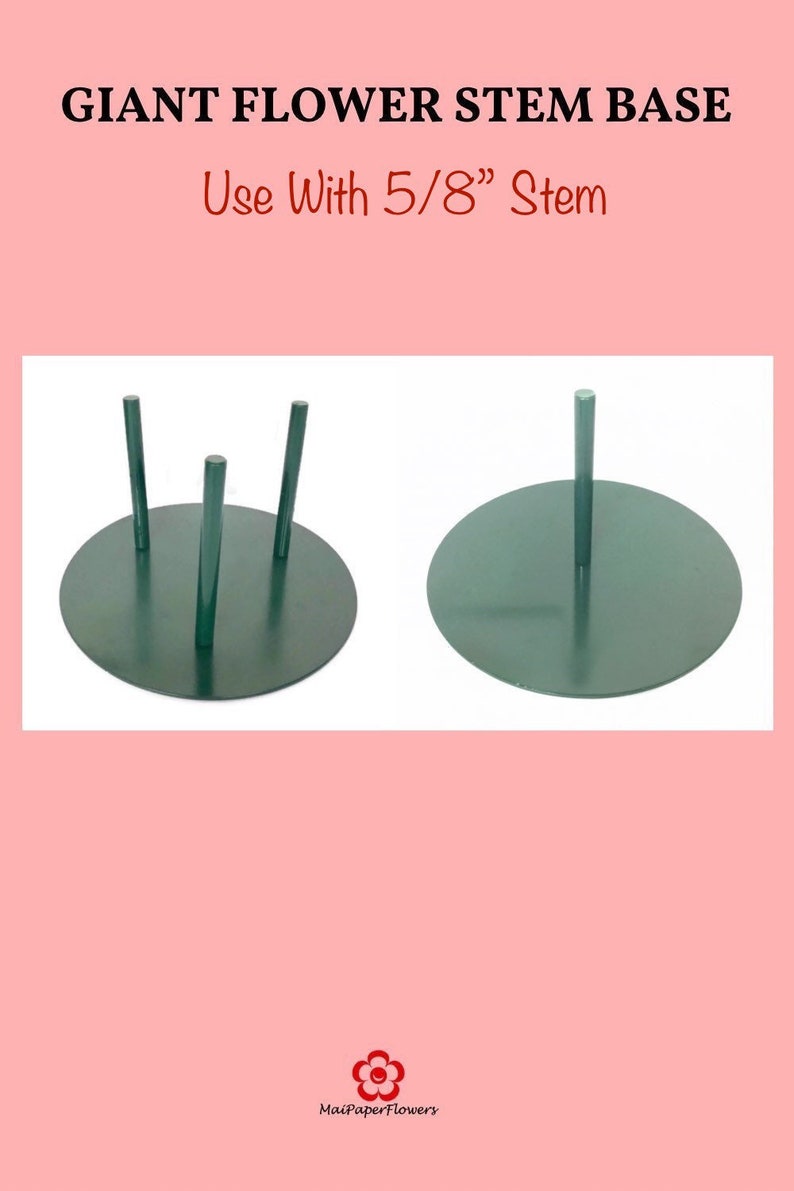 Giant Stem Base for Large Free Standing Flowers Large Paper - Etsy