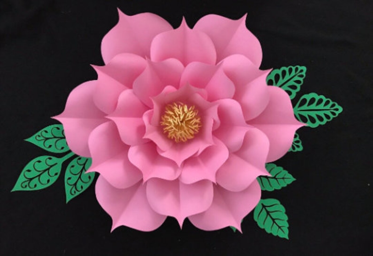 Large Paper Flower Template SVG DXF PNG Combo Giant Paper | Etsy
