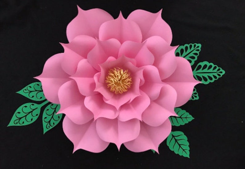 Large Paper Flower Template SVG DXF PNG Combo Giant Paper | Etsy