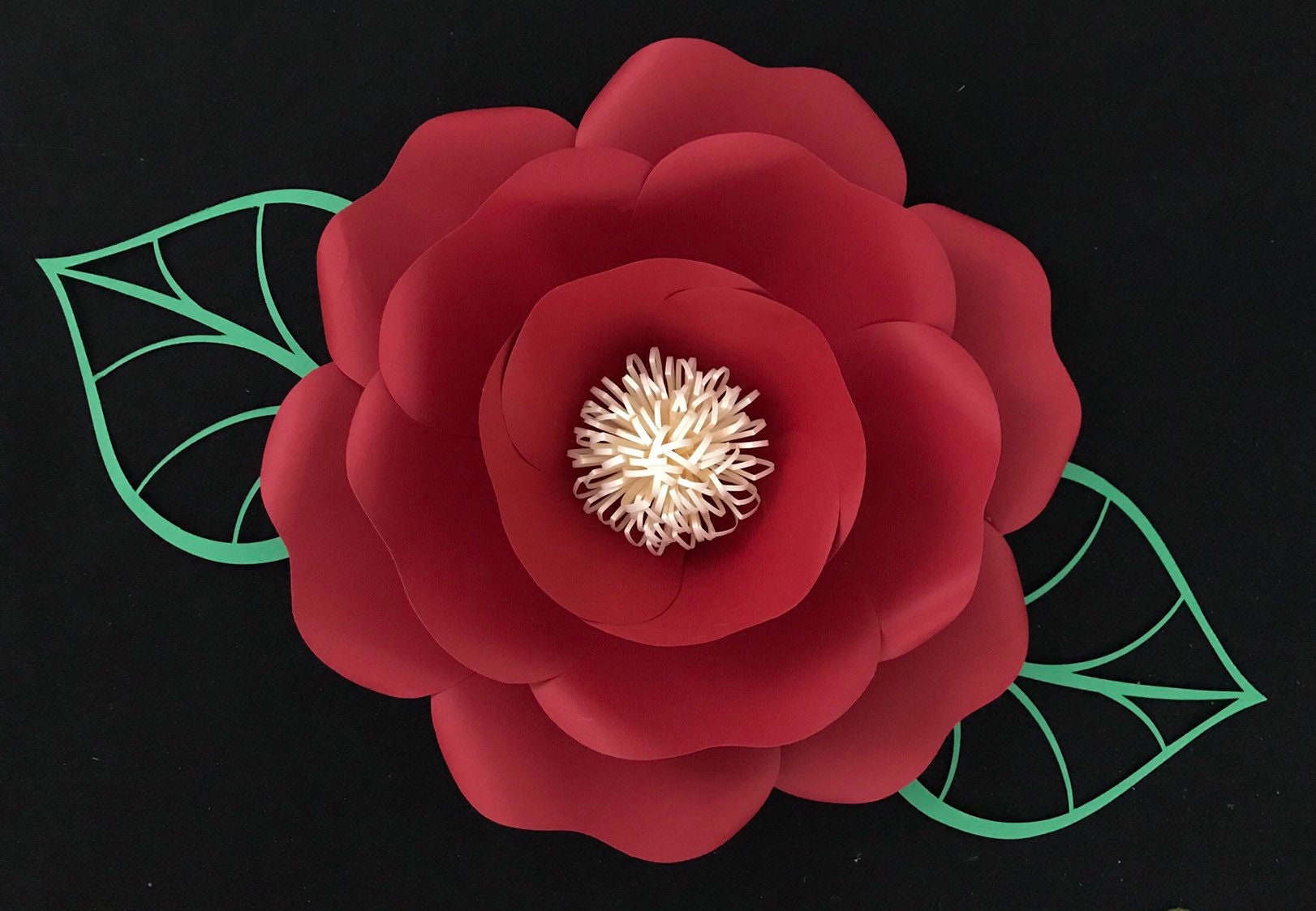 Digital Paper Flower SVG PNG DXF Pdf Giant Paper Flowers Svg - Etsy