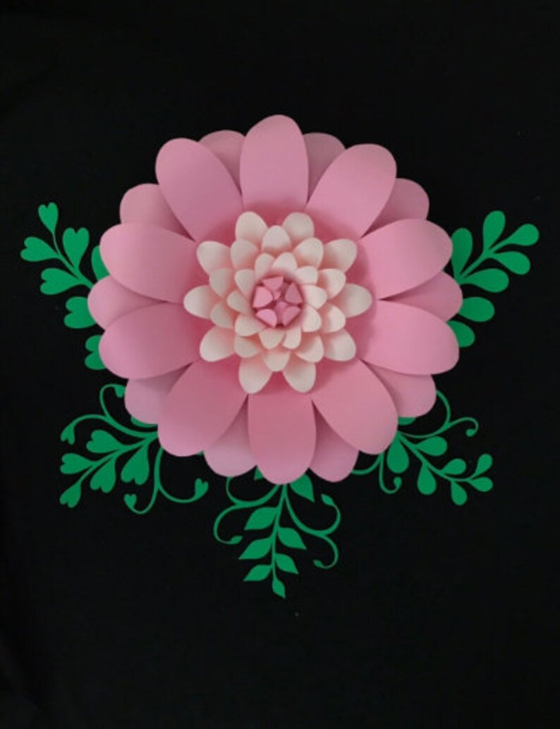 Large Paper Flower Template SVG DXF PNG Combo Giant Paper - Etsy
