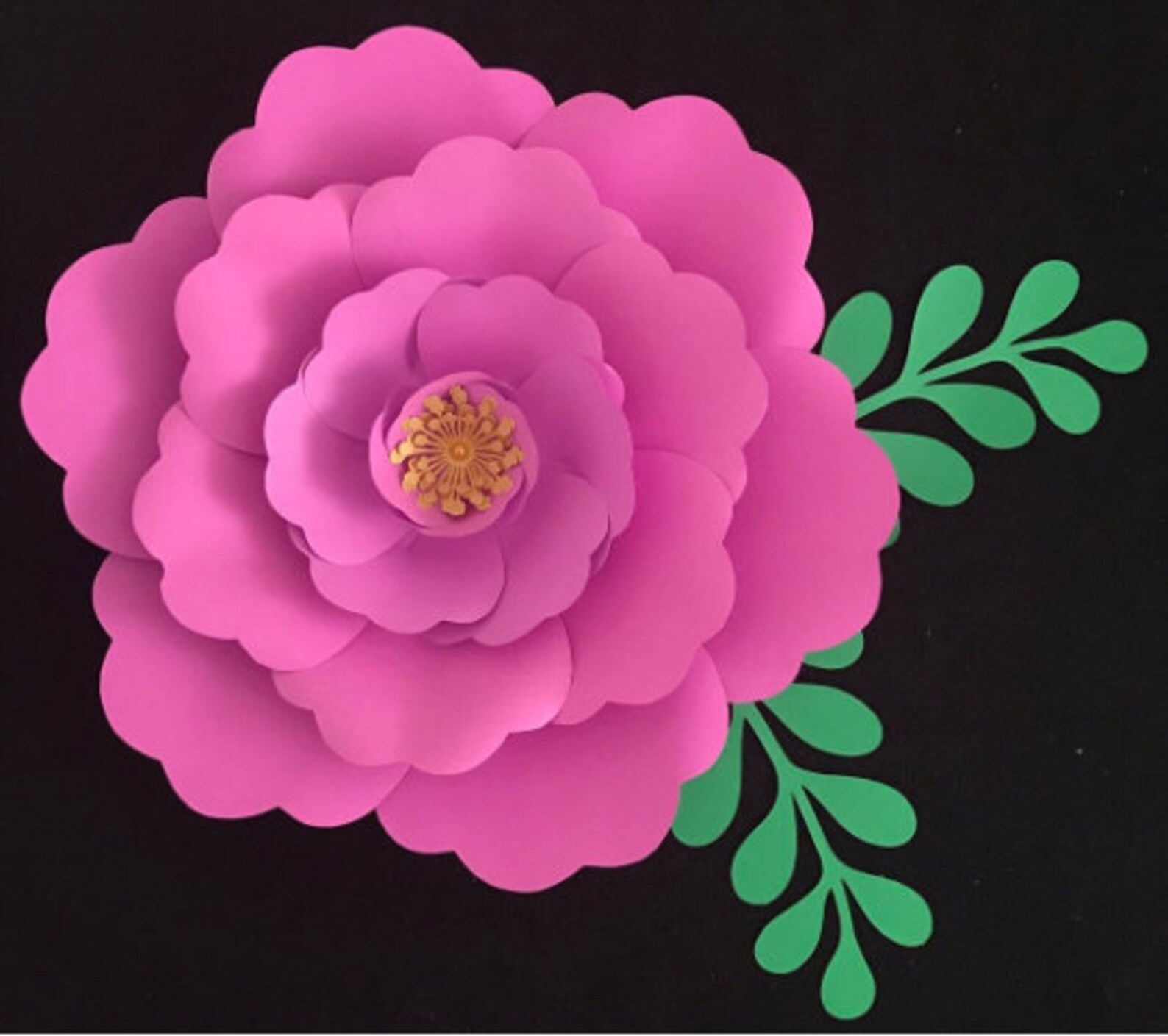 Digital Paper Flower Template PDF Set of 8 Large Paper Flowers - Etsy