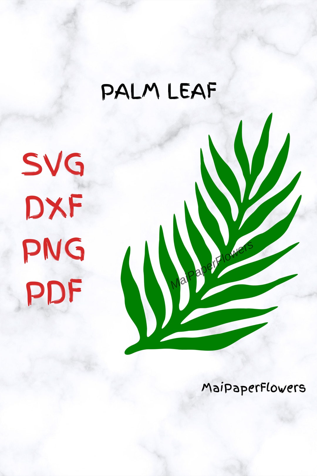Palm Leaf SVG PNG DXF Printable Pdf Palm Leaves Svg Leaf Templates Leaf ...