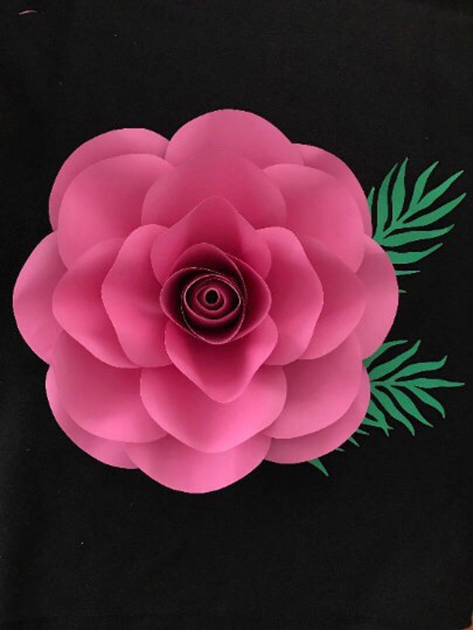 Giant Paper Rose Template SVG DXF PNG Set Digital Paper Rose - Etsy