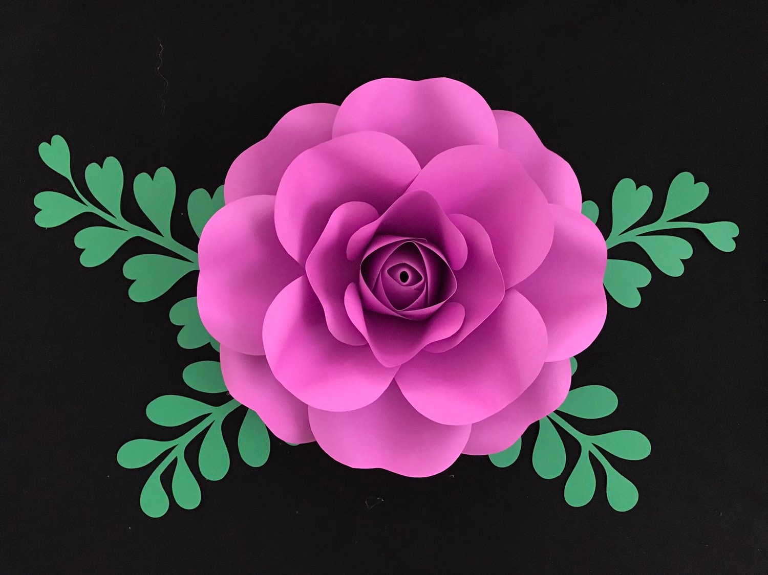 Giant Paper Rose Template SVG DXF PNG Set Digital Paper Rose - Etsy