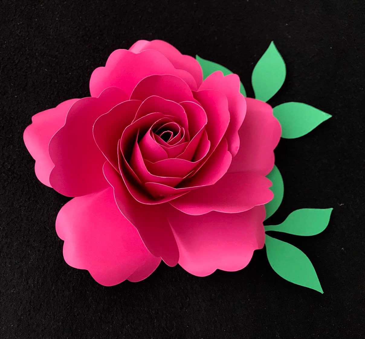 Small Paper Rose Template SVG DXF PDF PNg 7 Small Paper | Etsy