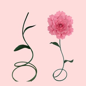 Giant Flower Stem Tutorial DIY Large Flower Stem Giant Paper - Etsy ...