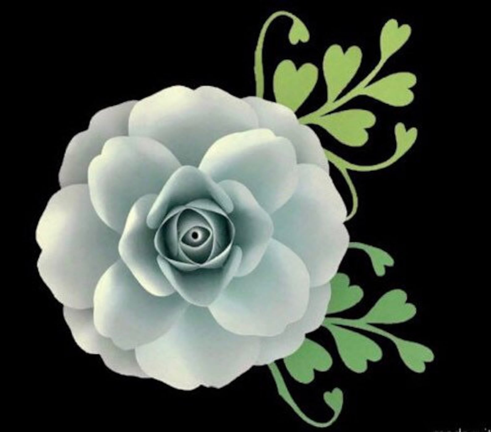 Giant Paper Rose Template SVG DXF PNG Set Digital Paper Rose - Etsy