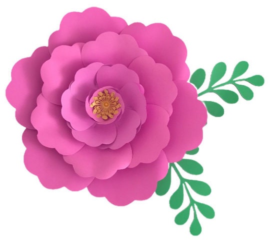 Big Printable Flowers Lalia | Paper Flowers Template · Creative