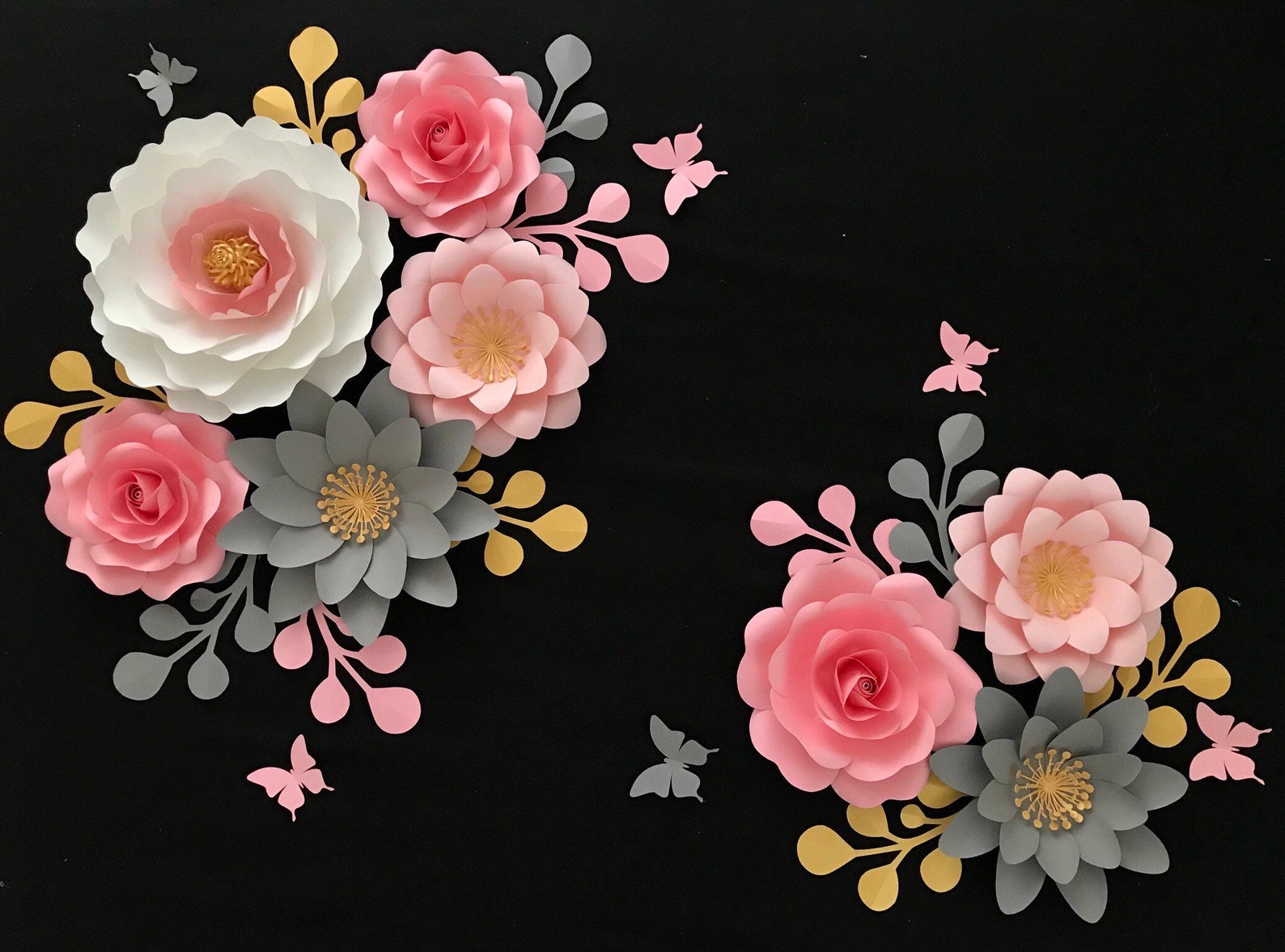 Branches SVG PDF PNG Dxf Paper Flower Leaves Svg Rose Leaves | Etsy