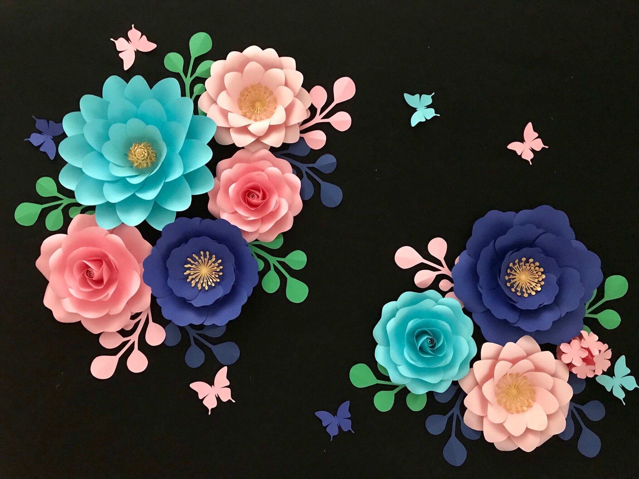 Branches SVG PDF PNG DXf Paper Flower Leaves Svg Rose Leaves | Etsy