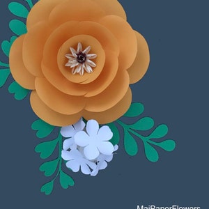 Hydrangea Paper Flower Template SVG PDF DXF Png Hydrangea - Etsy