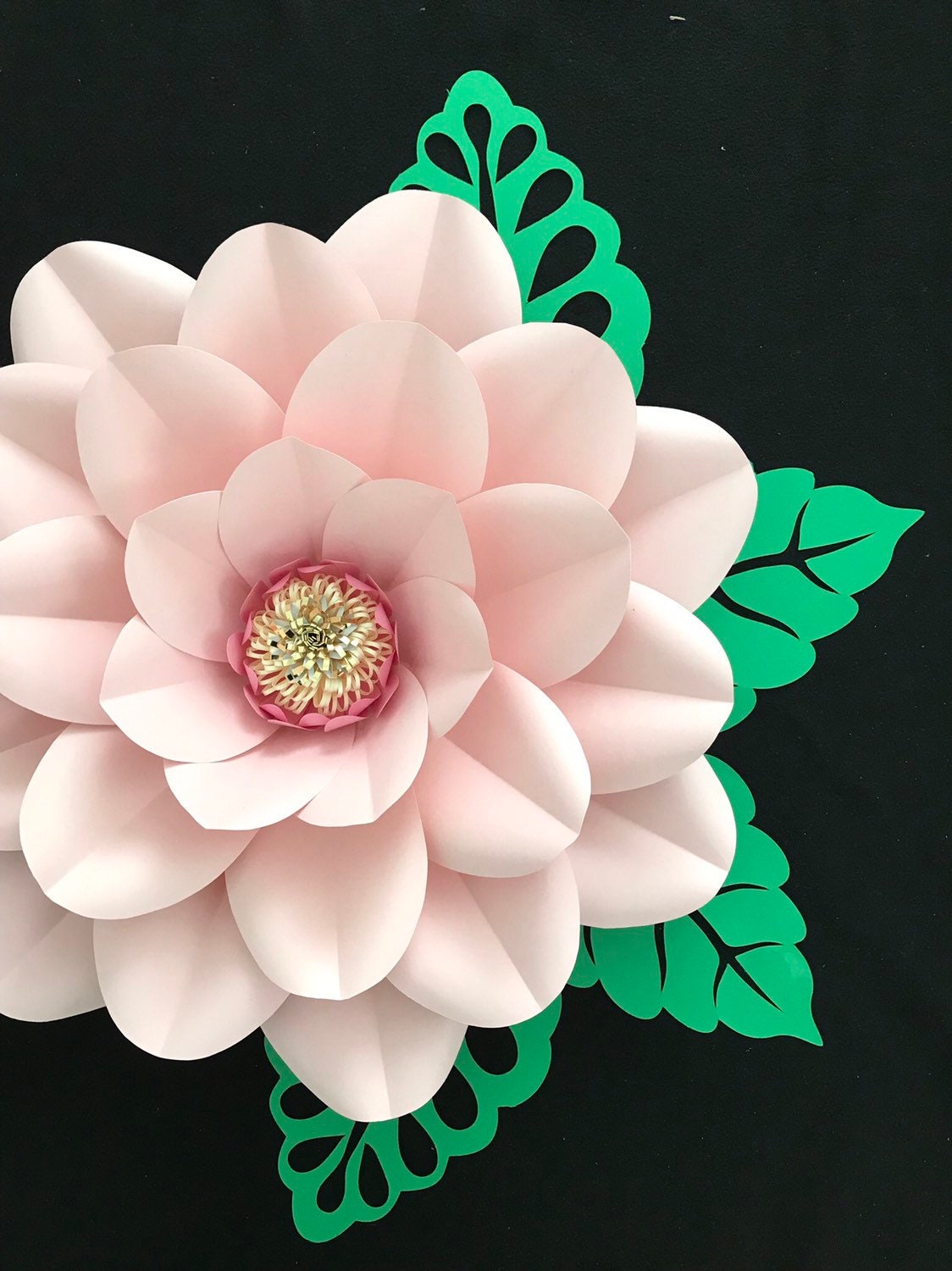 Large Paper Flower Template Printable PDF Paper Flower Wall | Etsy