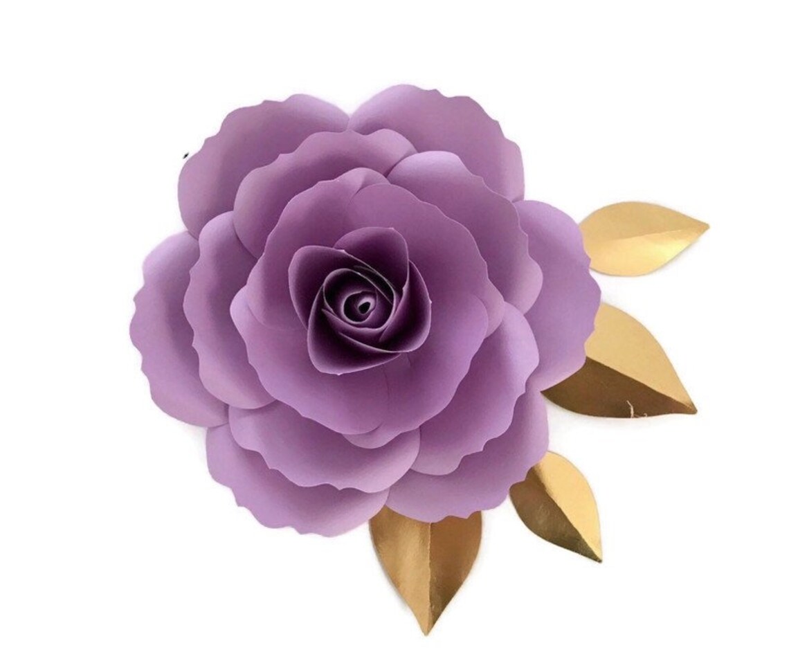 Large Paper Rose Template SVG PDF DXF Png Giant Paper Rose Svg - Etsy