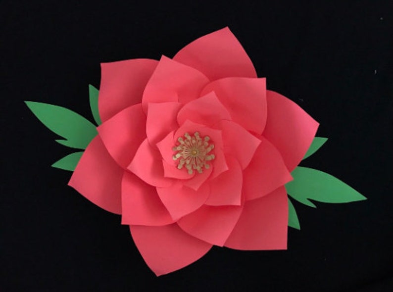 Large Paper Flower Template SVG DXF PNG Combo Giant Paper - Etsy